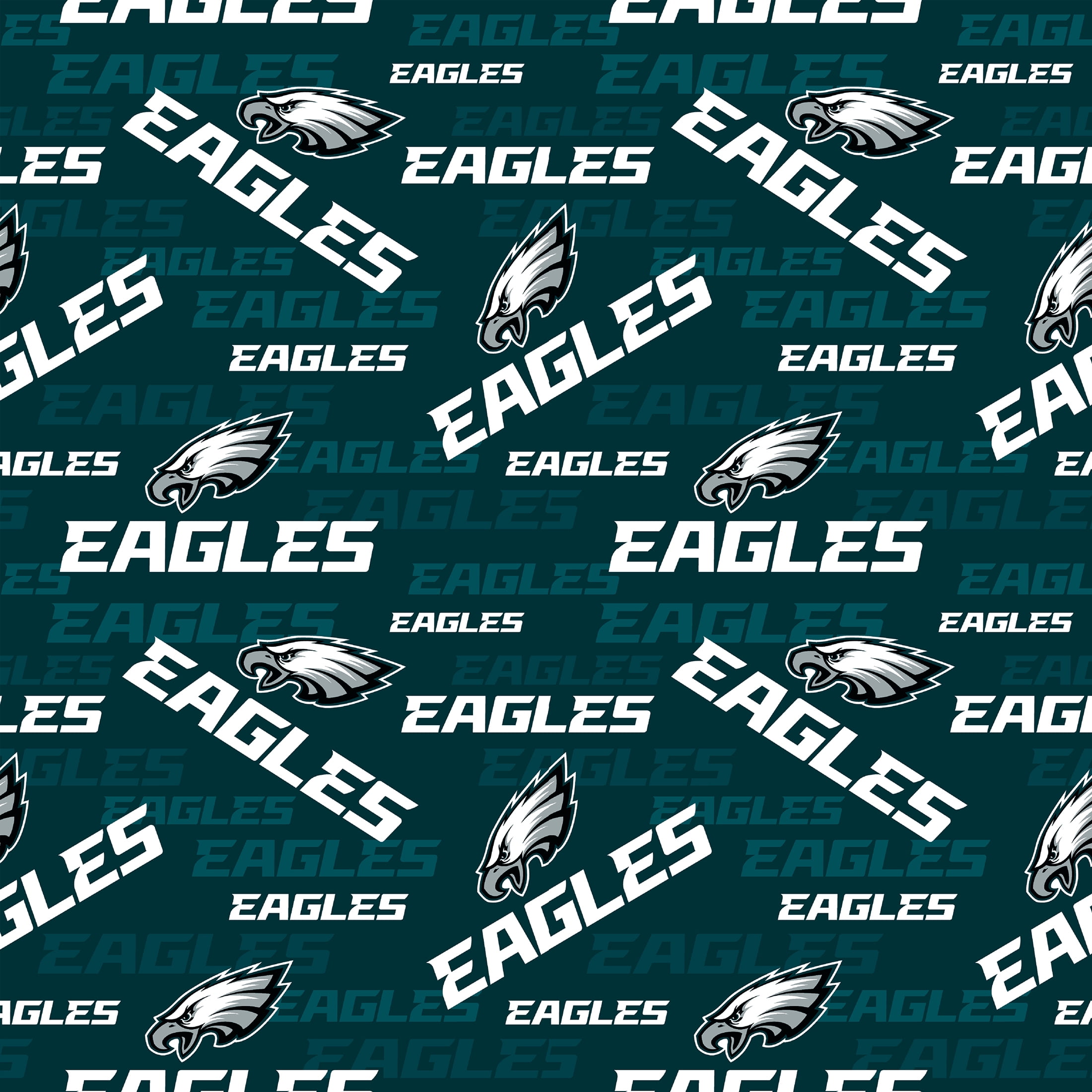 NFL Philadelphia Eagles 100% Cotton Team Logo Fabric, 58" x 2 Yards ...