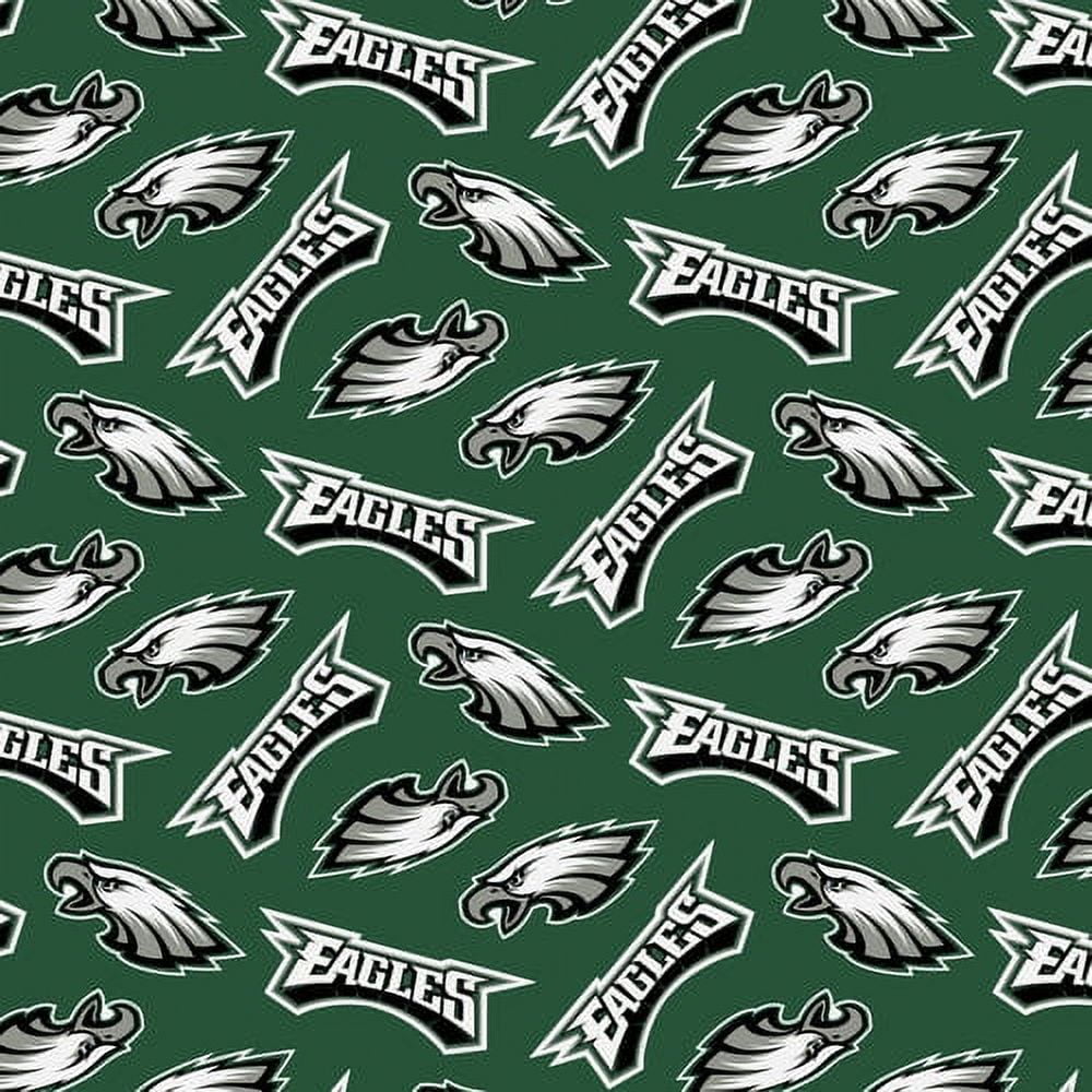 NFL Philadelphia Eagles 58" 100% Polyester Fleece Sports Logo Fabric By ...