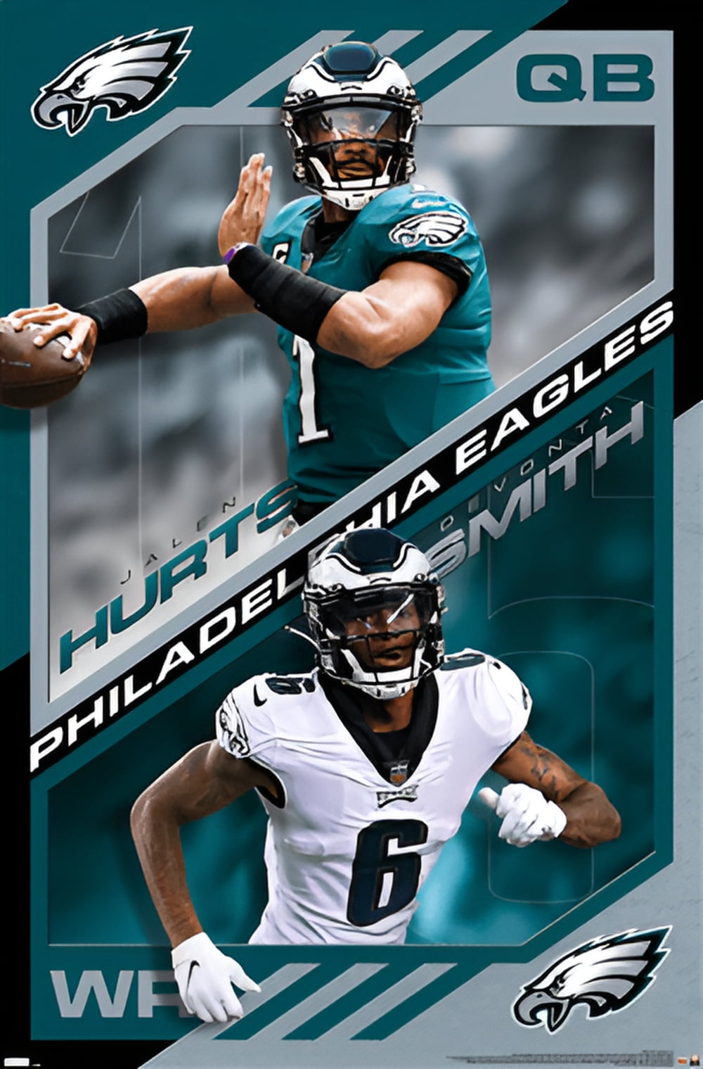 NFL Philadelphia Eagles - Dynamic Duo 21 Wall Poster, 22.375" x 34 ...