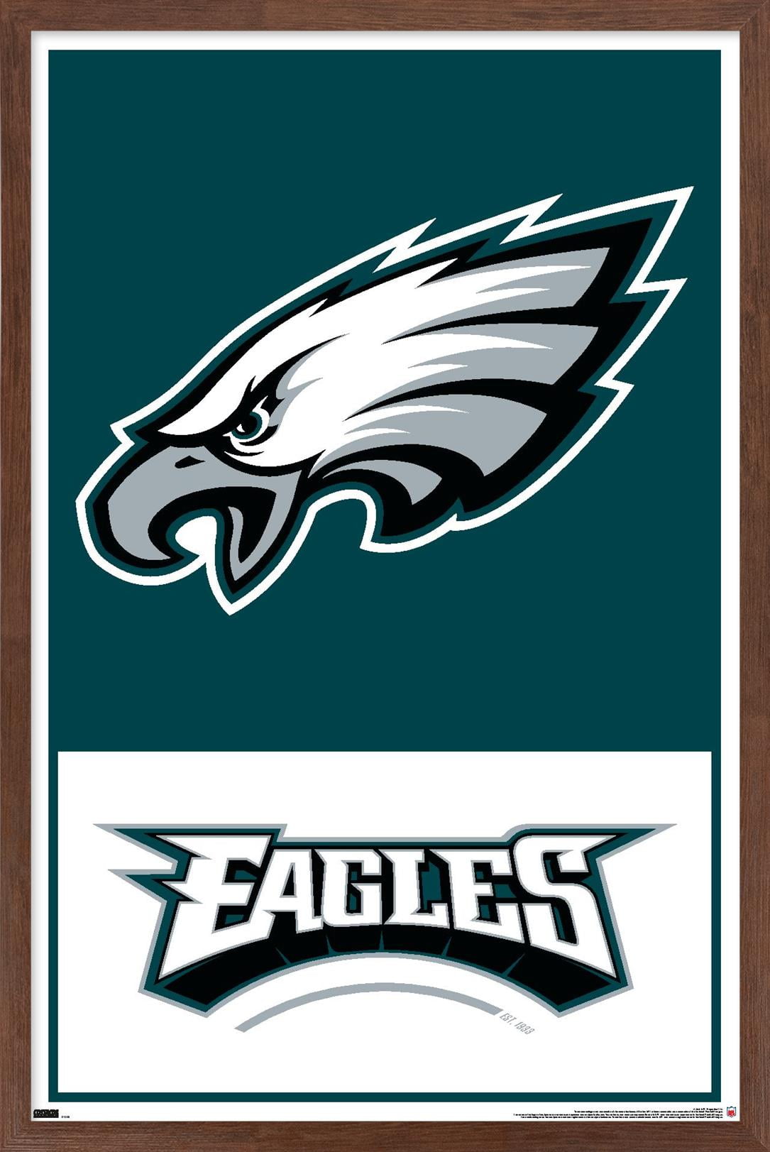 NFL Philadelphia Eagles - Logo 21 Wall Poster, 22.375" x 34", Framed ...