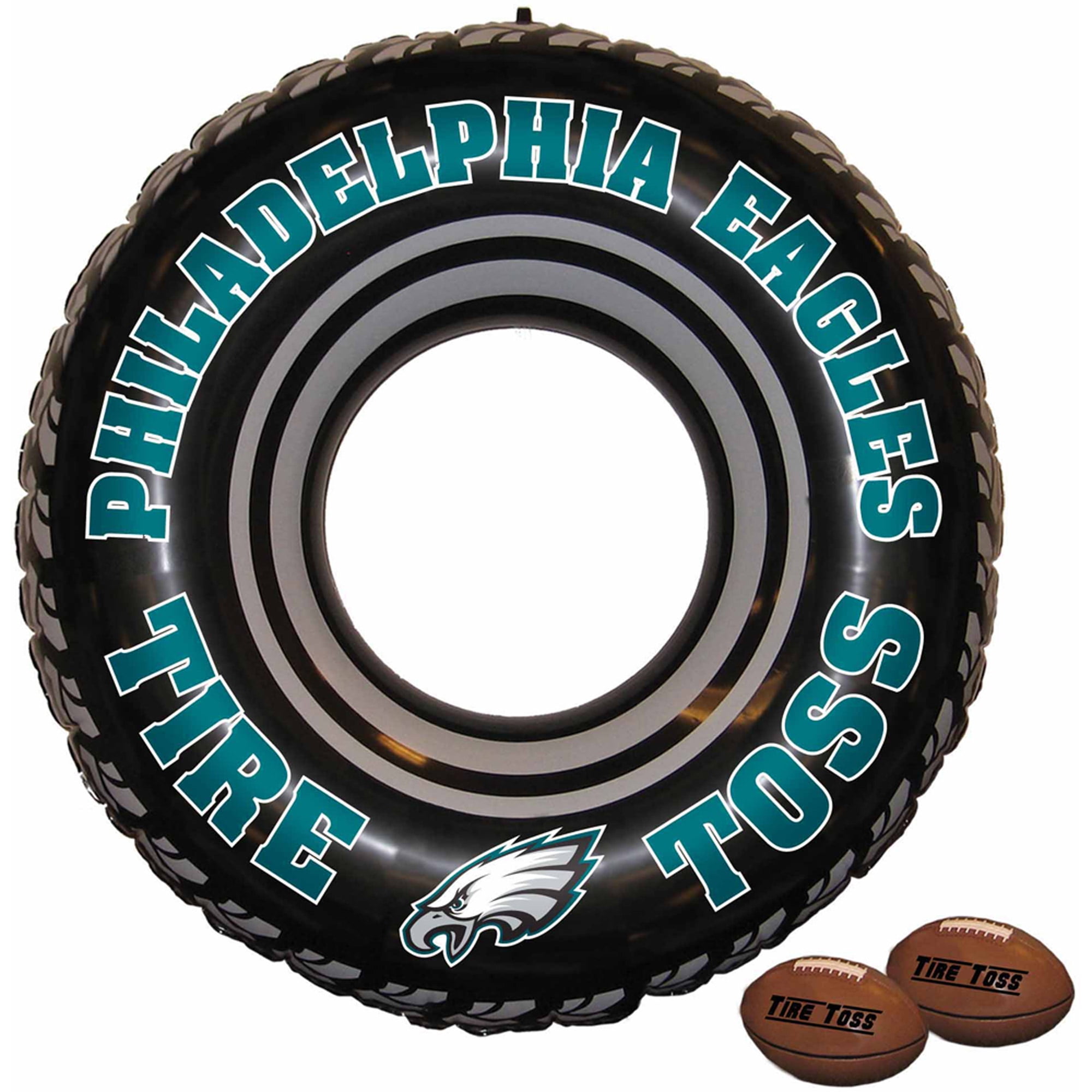 Fremont Die NFL Philadelphia Eagles Inflatable Tire Toss Game with ...
