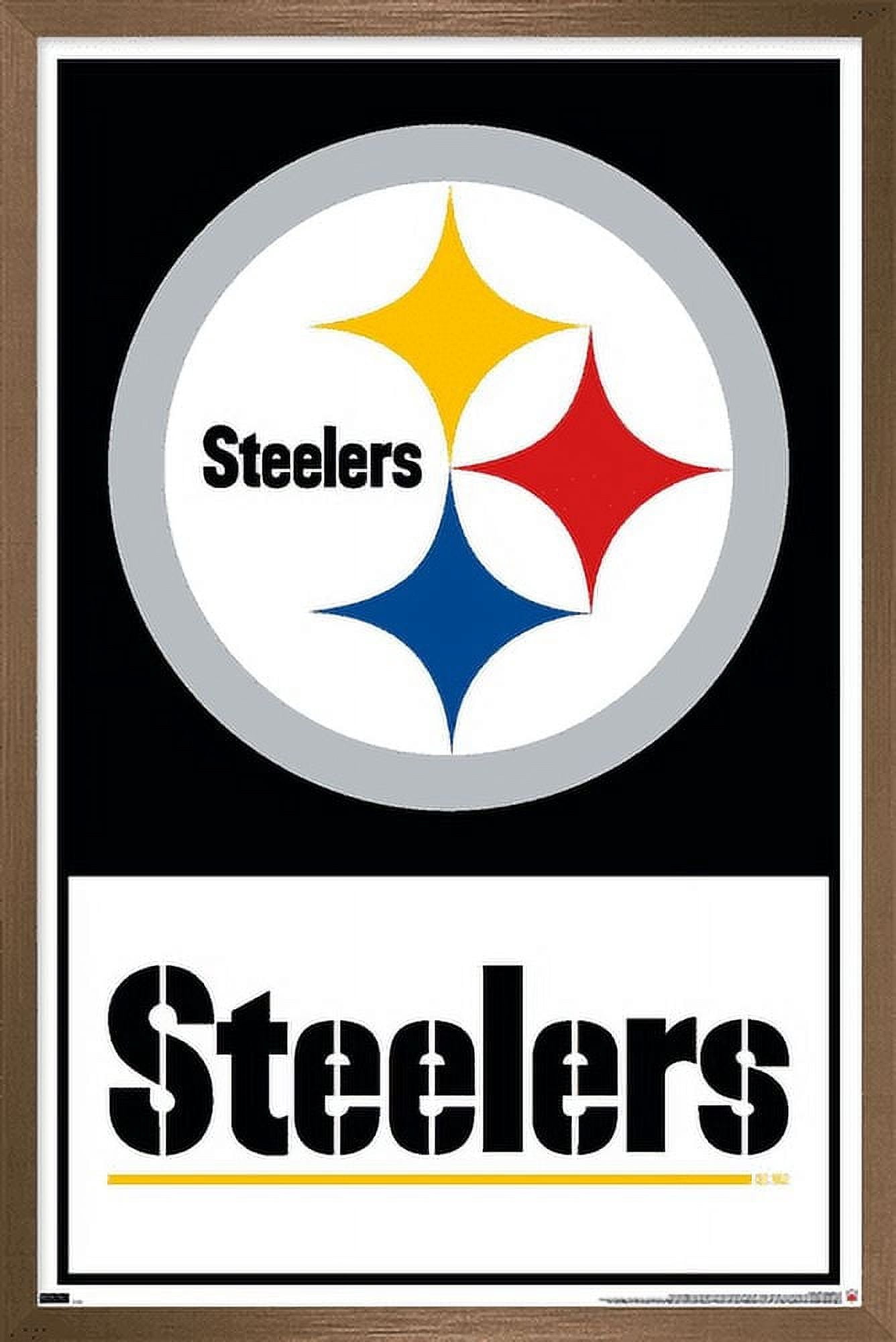 NFL Pittsburgh Steelers - Logo 21 Wall Poster, 14.725" x 22.375 ...