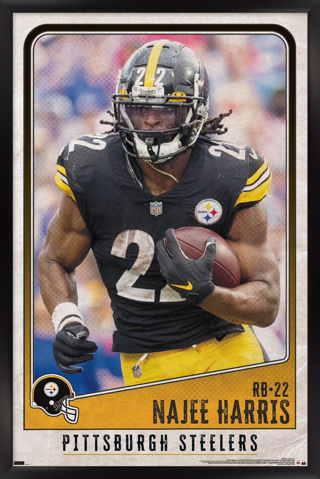 NFL Pittsburgh Steelers - Najee Harris 22 Wall Poster, 22.375" x 34 ...