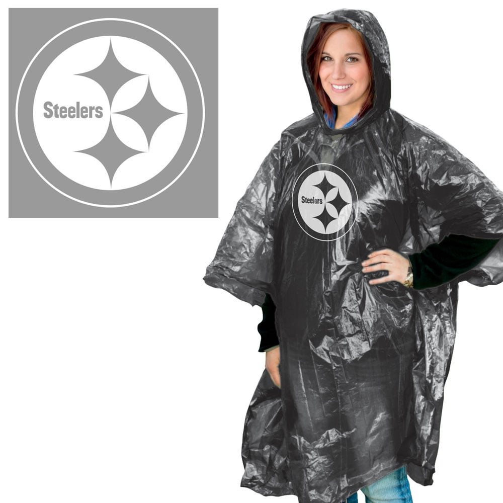 NFL Pittsburgh Steelers Prime Rain Poncho - Walmart.com