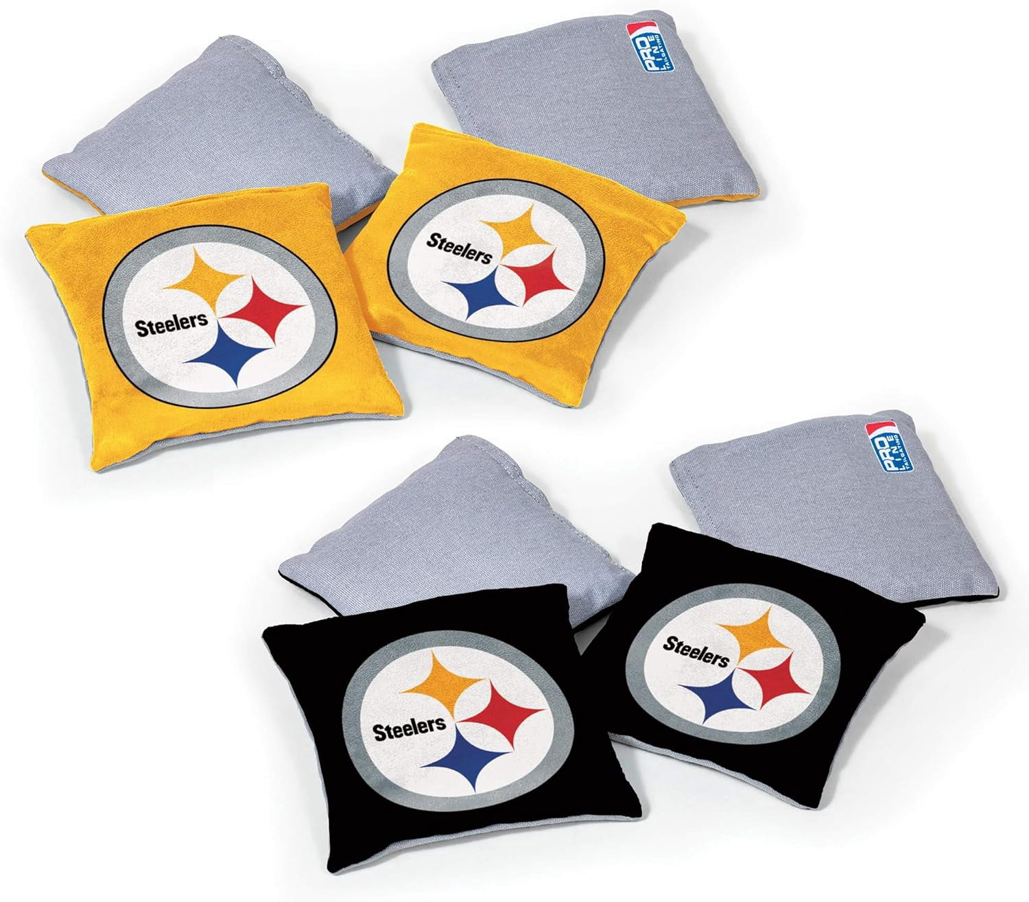 NFL Pro Football Dual Sided Bean Bags by Wild Sports, 8 Count, Premium ...