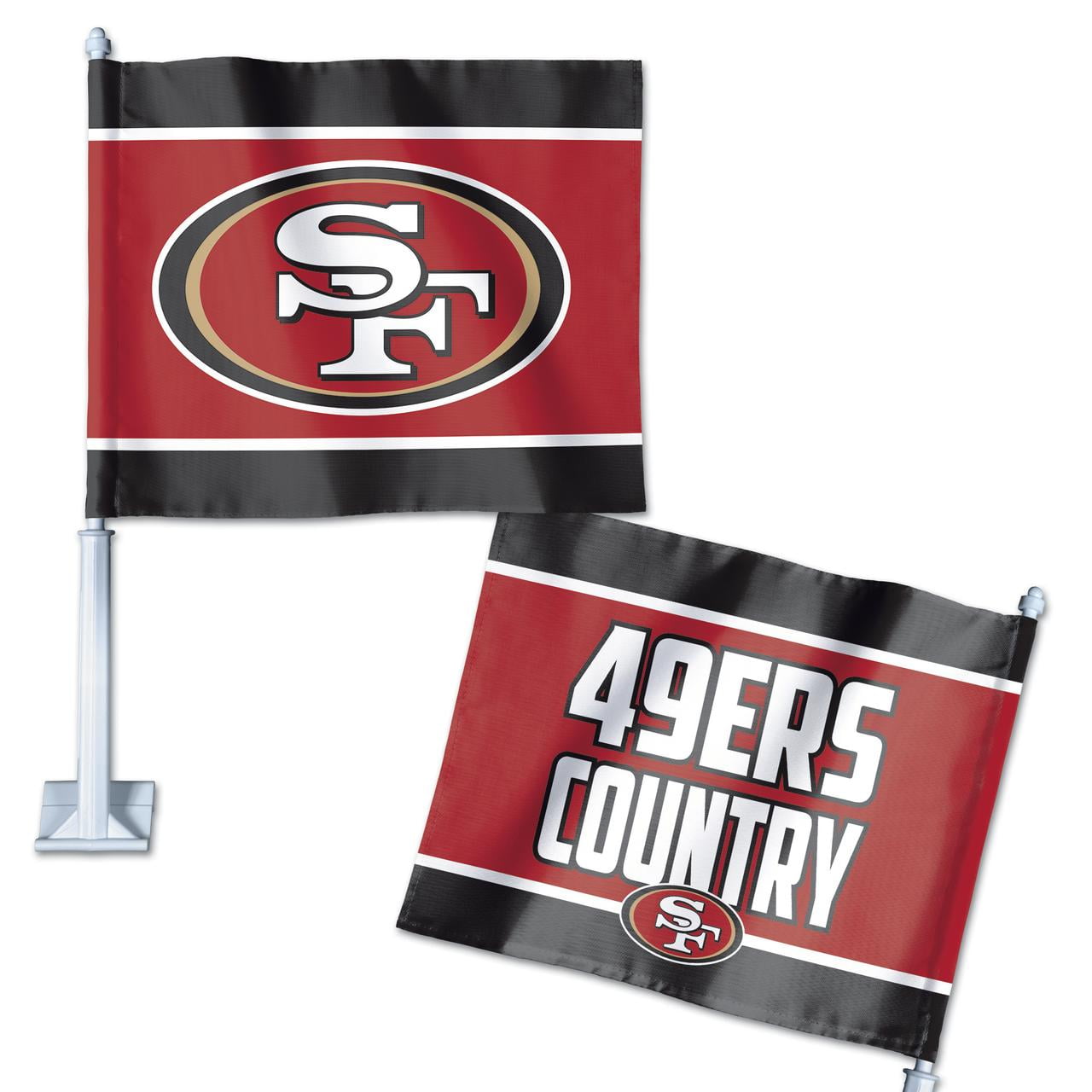 NFL San Francisco 49ers Home Car Flag - Walmart.com