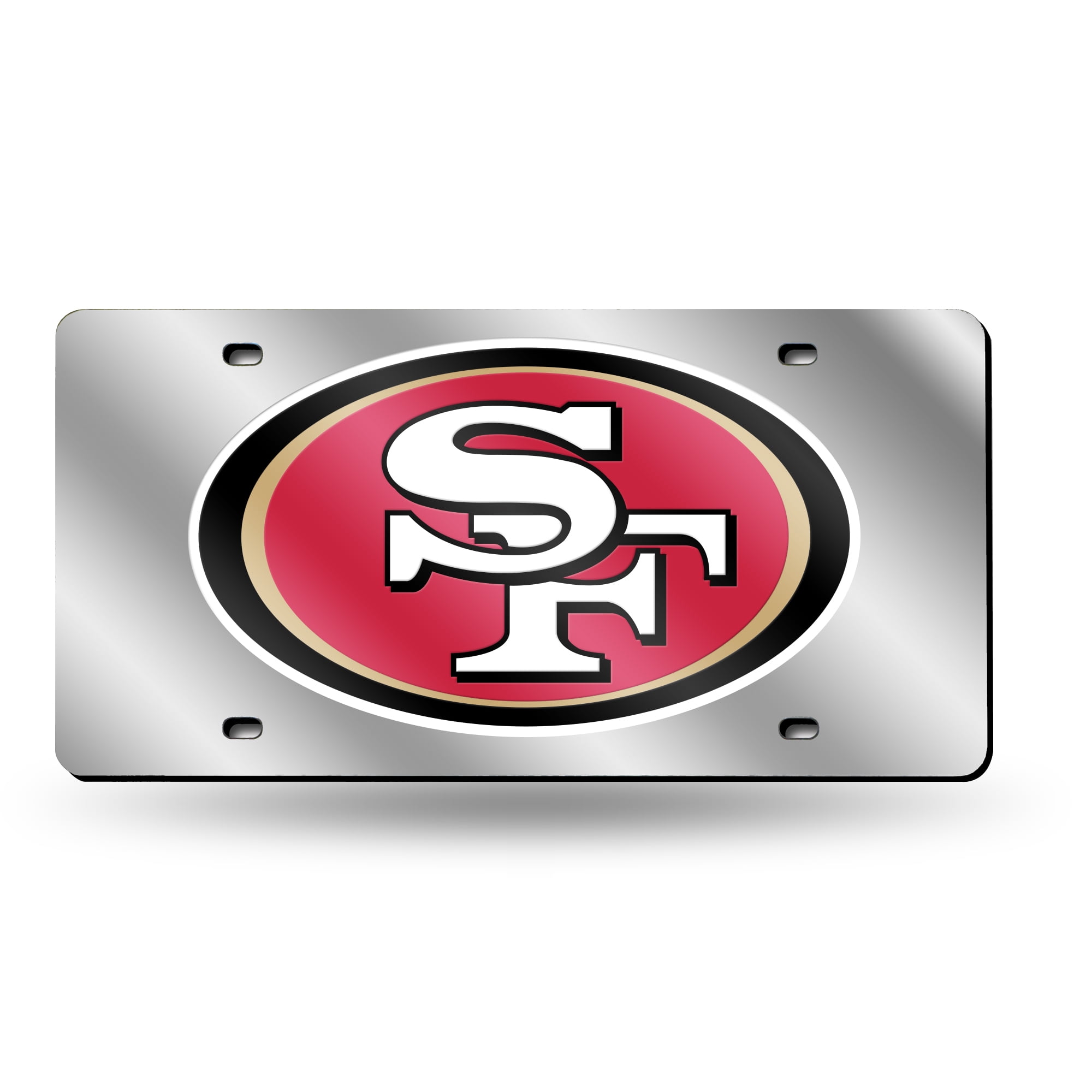 NFL San Francisco 49ers Laser Inlaid Metal License Plate Tag - Walmart.com