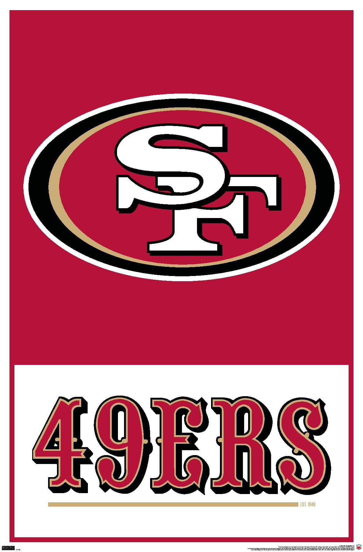 NFL San Francisco 49ers - Logo 21 Wall Poster, 22.375" x 34" - Walmart.com