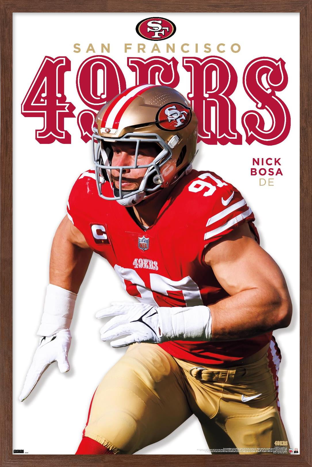 NFL San Francisco 49ers - Nick Bosa Feature Series 23 Wall Poster, 14. ...