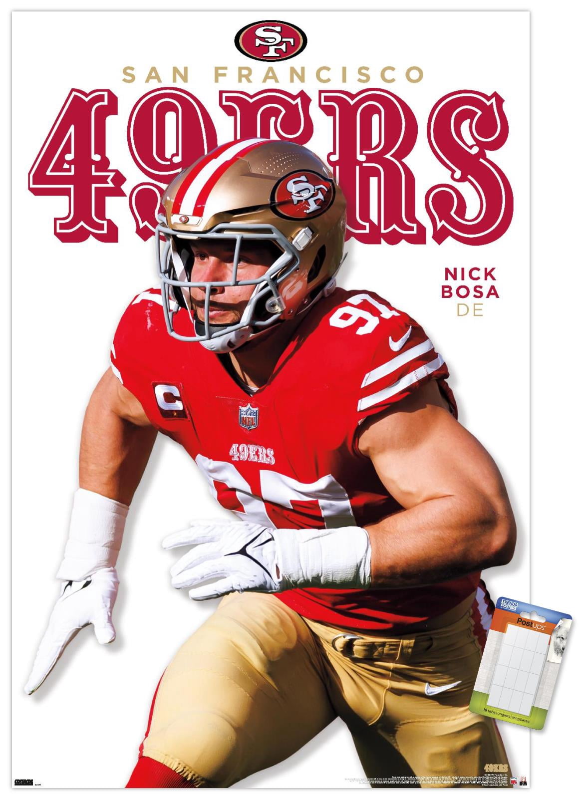 NFL San Francisco 49ers - Nick Bosa Feature Series 23 Wall Poster, 14. ...