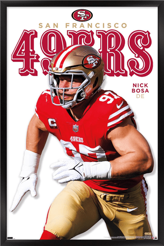NFL San Francisco 49ers - Nick Bosa Feature Series 23 Wall Poster, 22. ...