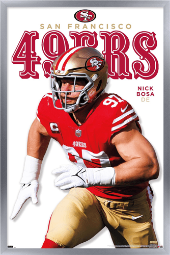 NFL San Francisco 49ers - Nick Bosa Feature Series 23 Wall Poster, 22. ...