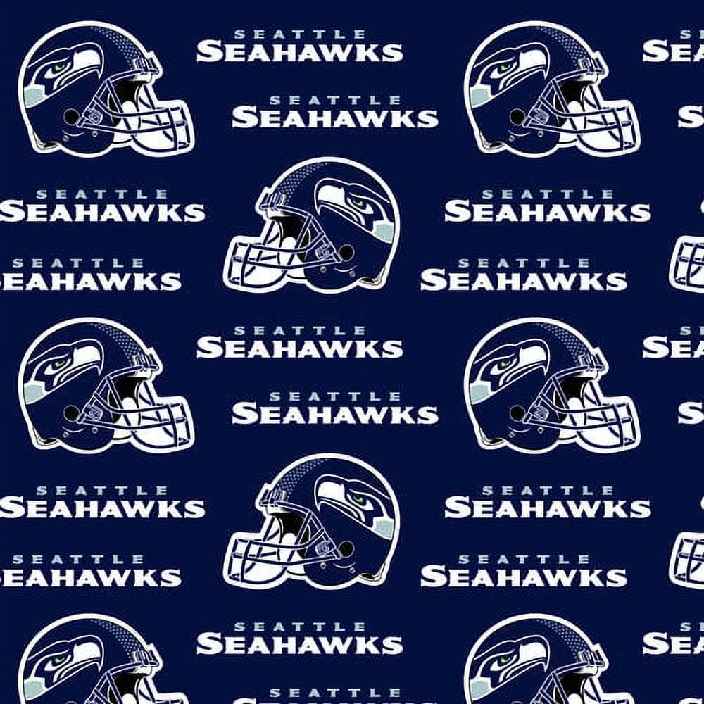 NFL Seattle Seahawks 58" 100% Cotton Sports Logo Craft Fabric By the ...