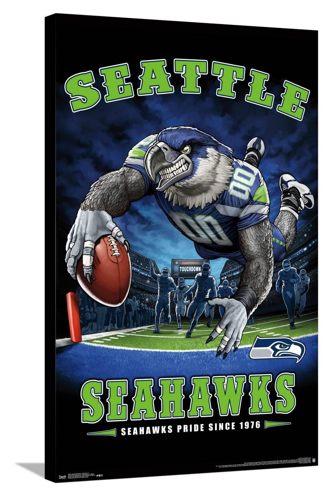 NFL Seattle Seahawks - End Zone 17 Canvas Wall Poster, 22.375" x 34 ...