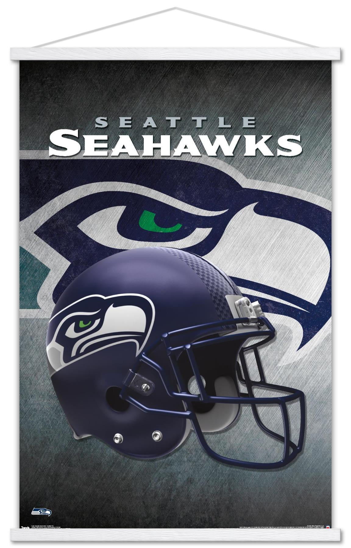 NFL Seattle Seahawks - Helmet 16 Wall Poster with Magnetic Frame, 22. ...