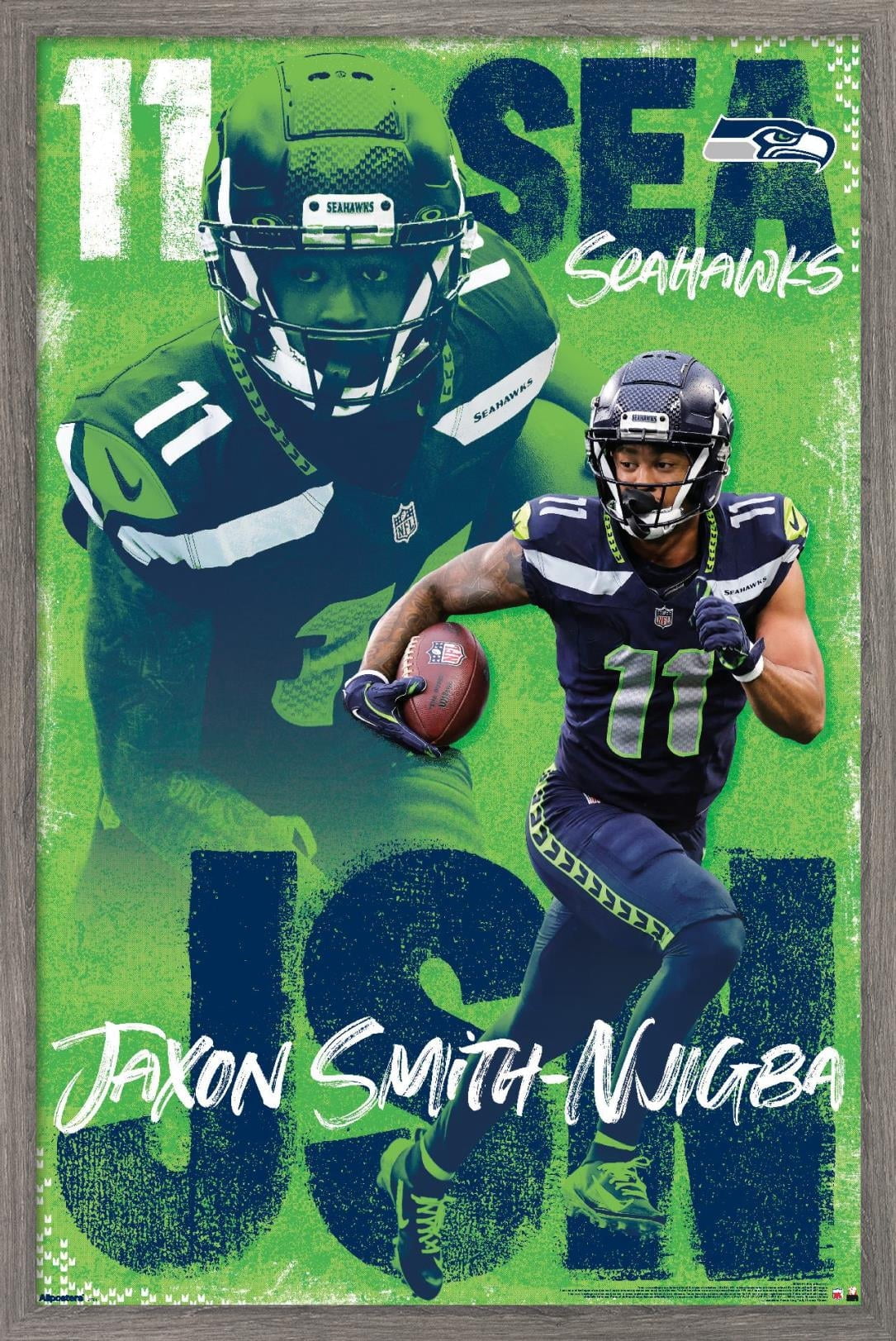 NFL Seattle Seahawks - Jaxon Smith-Njigba 26 Wall Poster, 22.375" x 34 ...