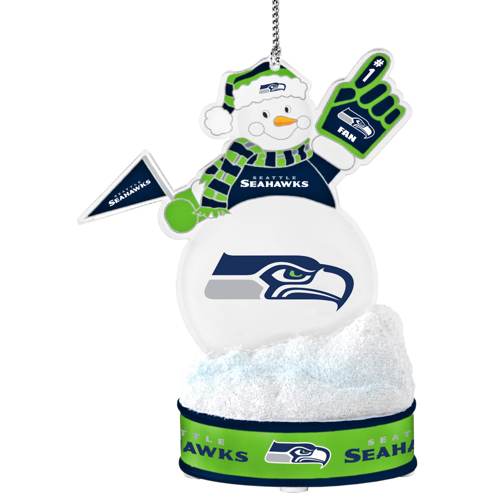 NFL Seattle Seahawks LED Snowman Ornament - Walmart.com