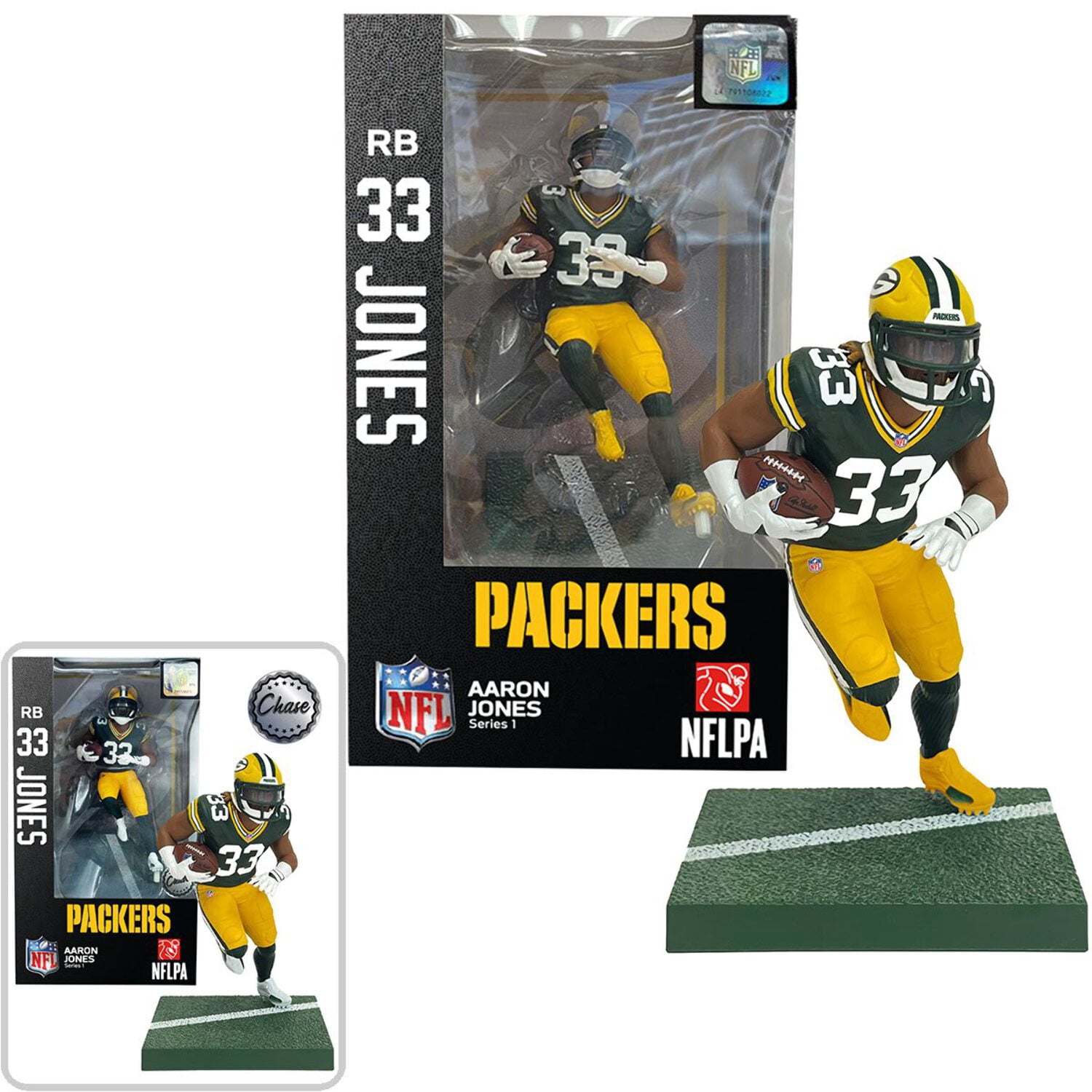 NFL Series 1 Green Bay Packers Aaron Jones Action Figure - Walmart.com