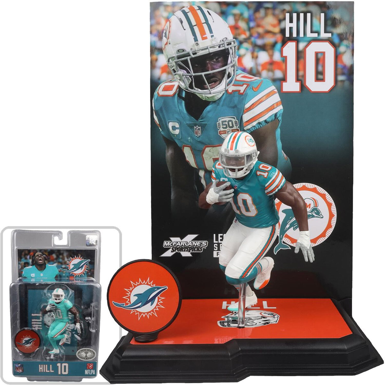 NFL SportsPicks Miami Dolphins Tyreek Hill 7-Inch Figure - Walmart.com