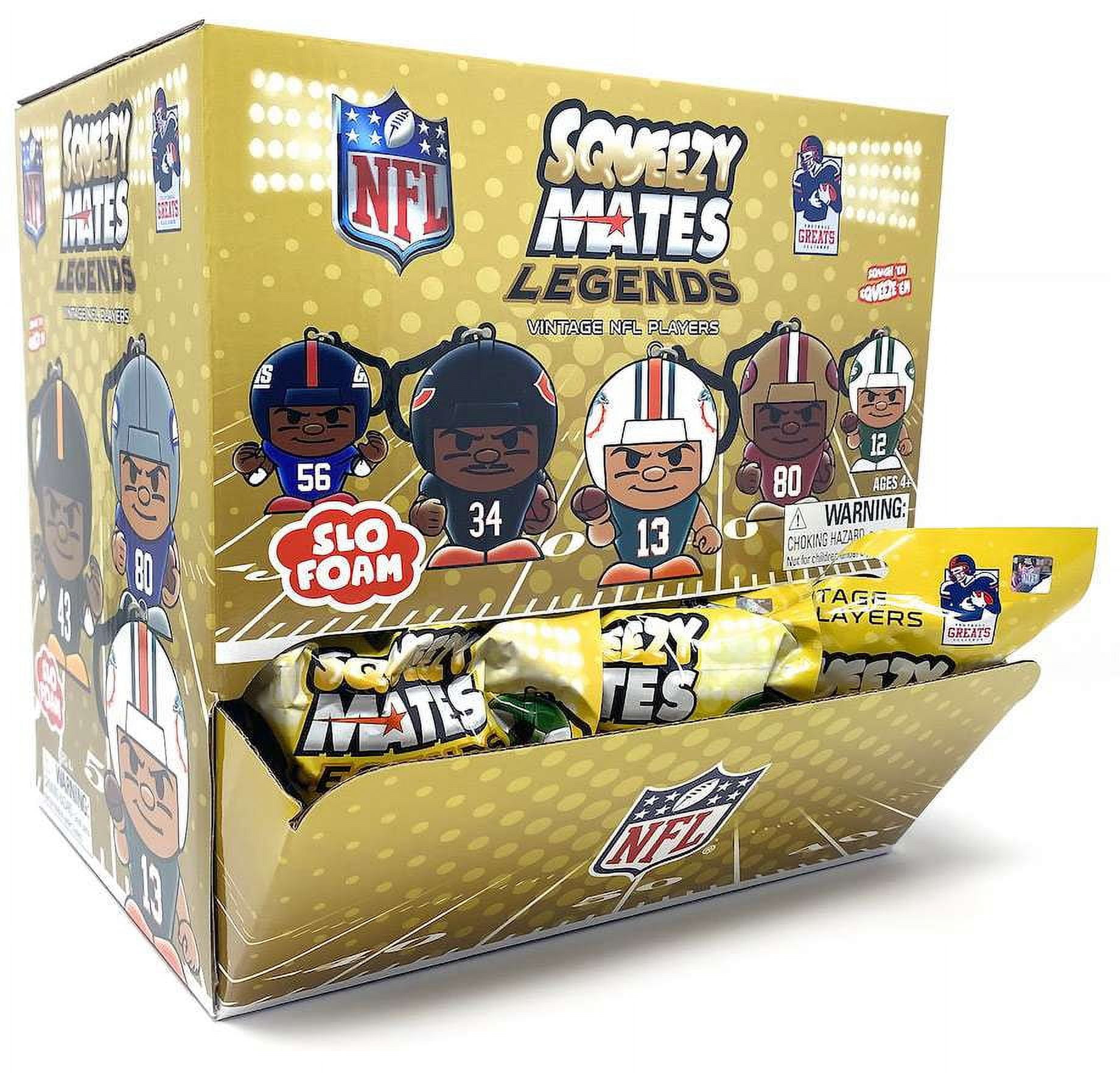 NFL Squeezy Mates Legends Mystery Box (24 Packs) - Walmart.com