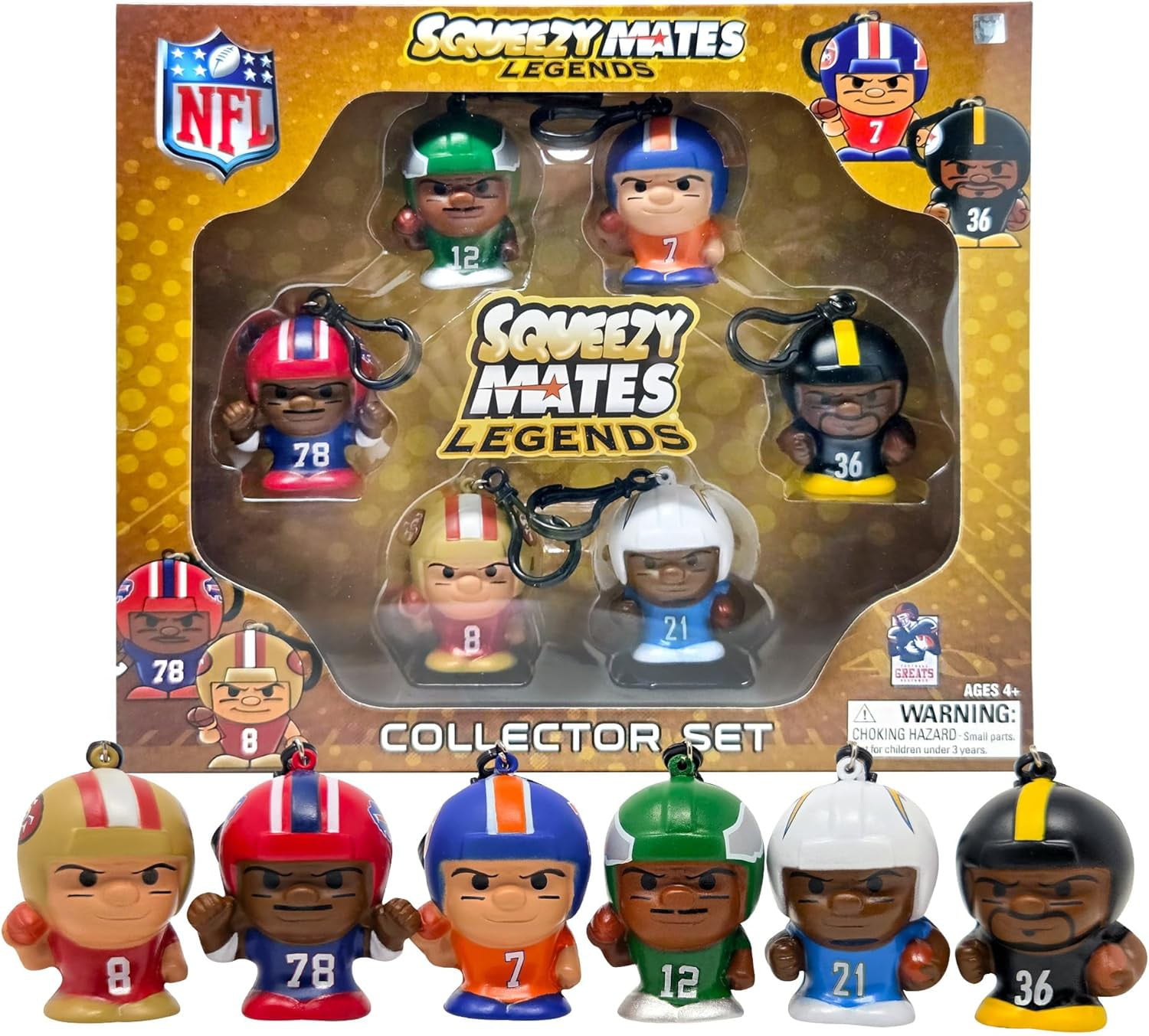 NFL Squeezy Mates Series 3 Football Legends Gift Set - Walmart.com