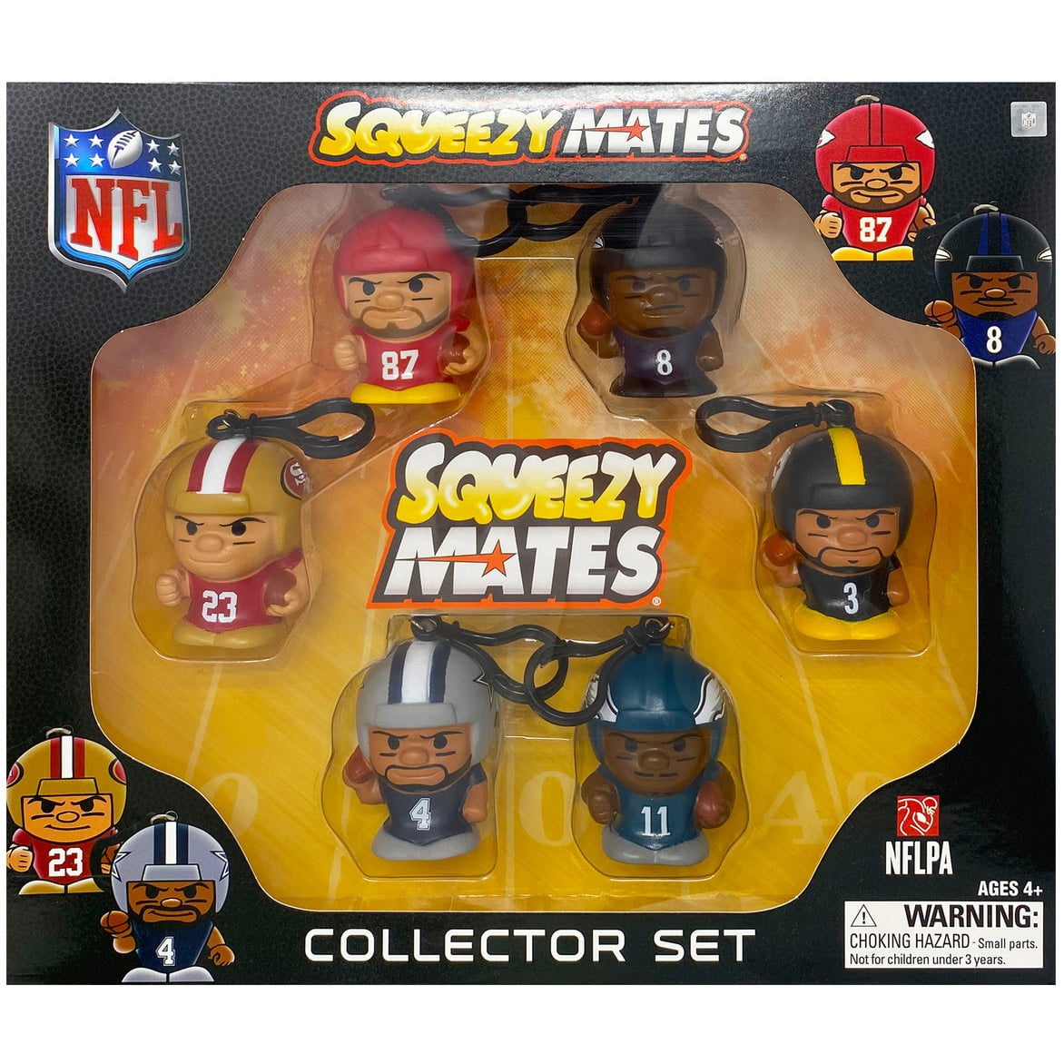 NFL Squeezy Mates Series 7 Football Collector Set 6-Pack - Walmart.com