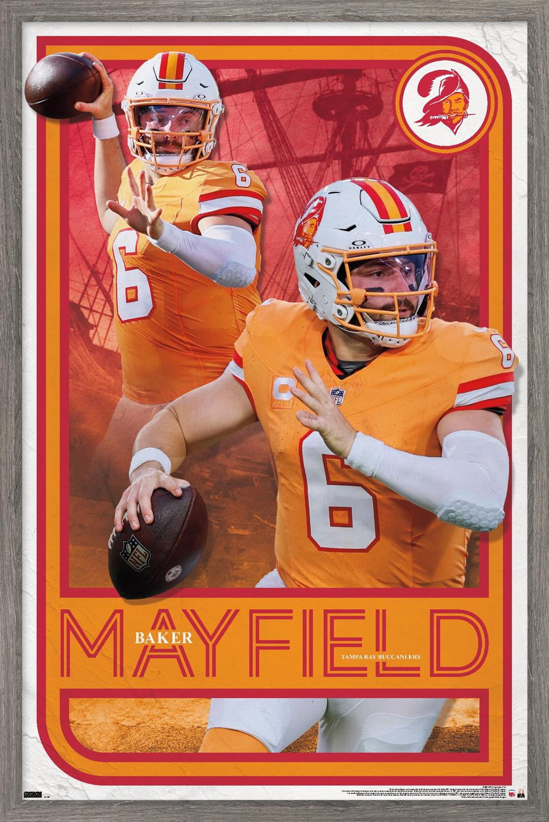 NFL Tampa Bay Buccaneers - Baker Mayfield 24 Wall Poster, 14.725" x 22. ...