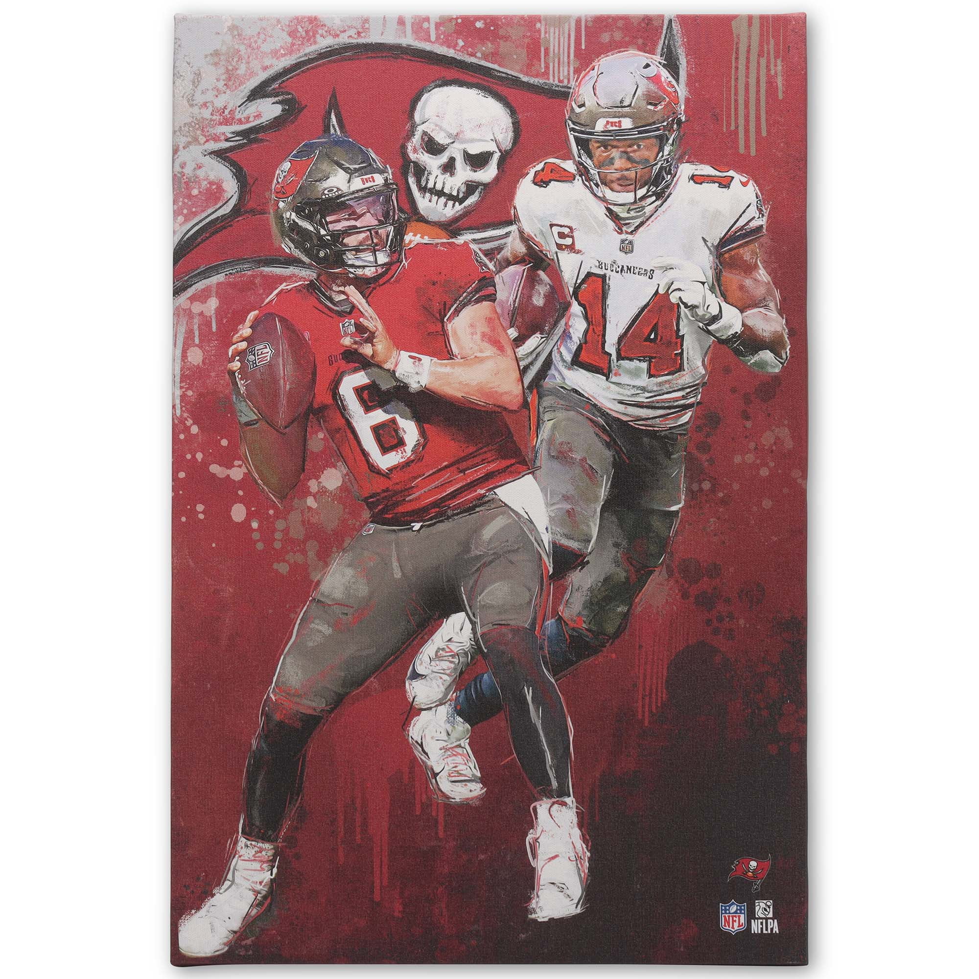 NFL Tampa Bay Buccaneers Baker Mayfield & Chris Godwin Painterly ...