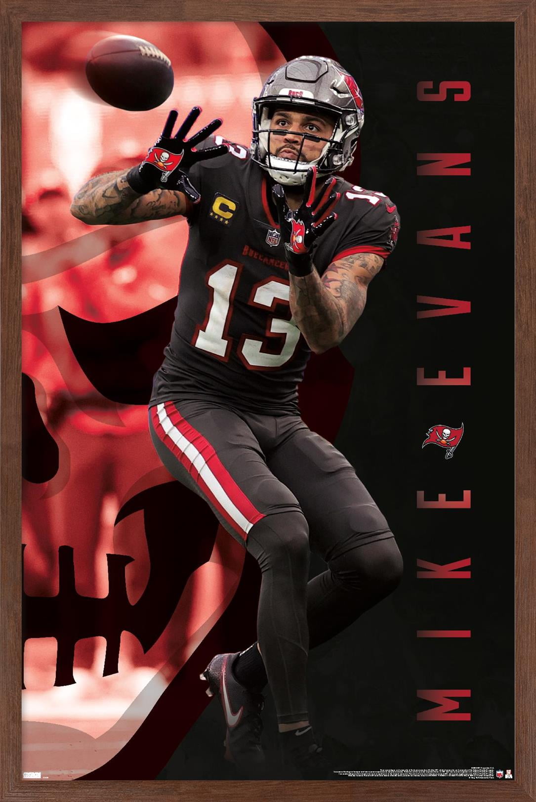 NFL Tampa Bay Buccaneers - Mike Evans 22 Wall Poster, 14.725" x 22.375 ...