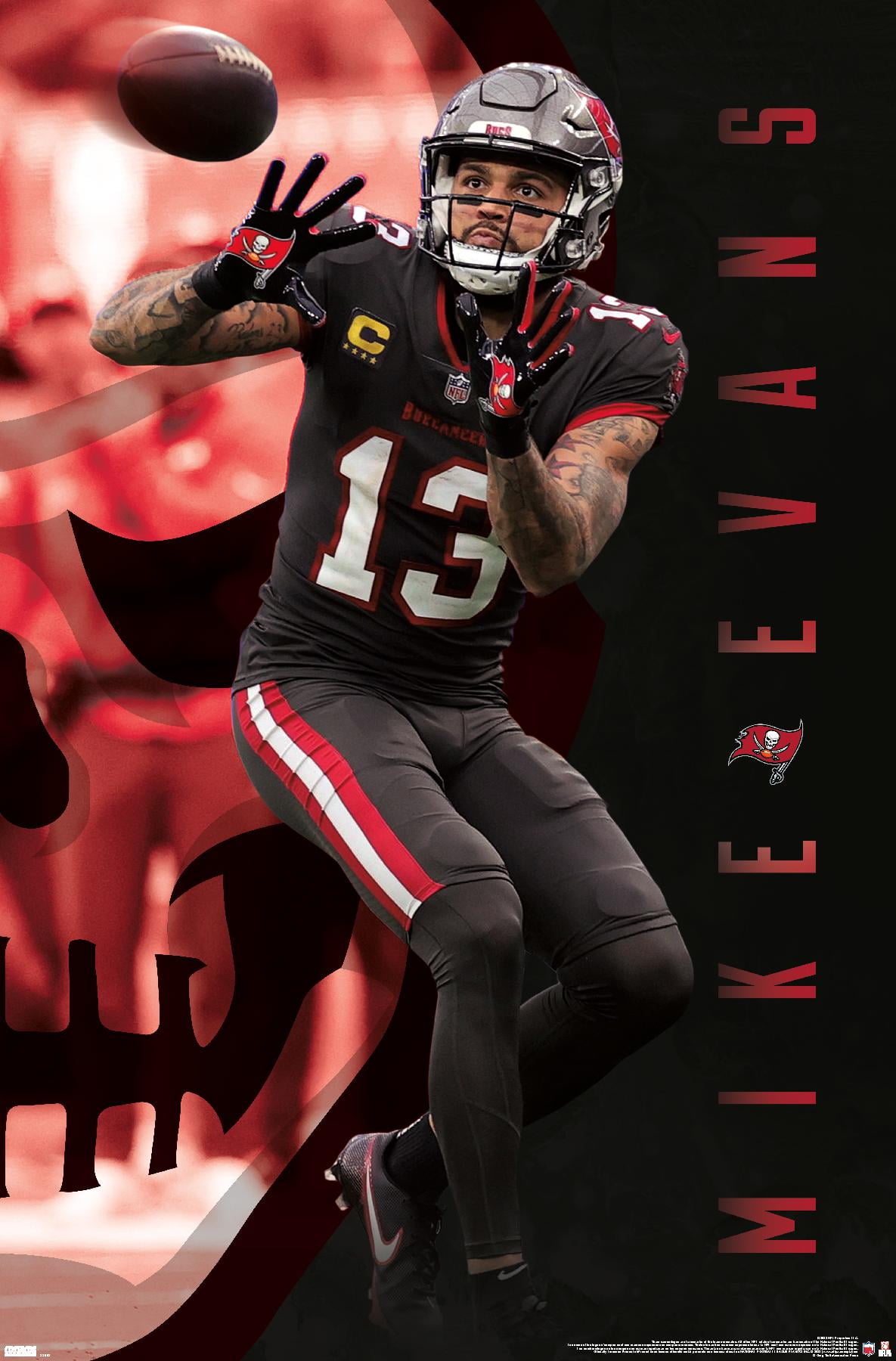 NFL Tampa Bay Buccaneers - Mike Evans 22 Wall Poster, 14.725" x 22.375 ...