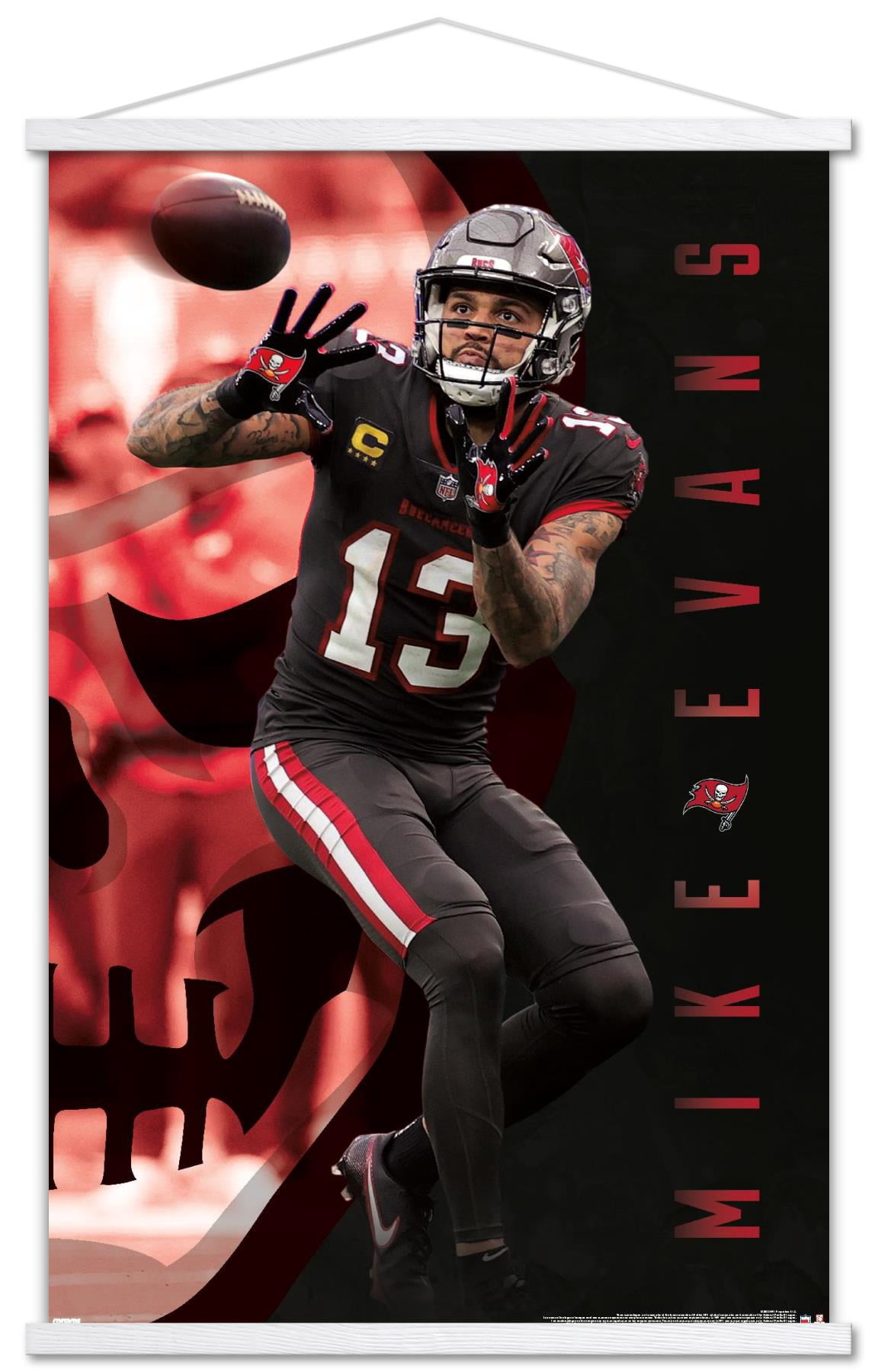 NFL Tampa Bay Buccaneers - Mike Evans 22 Wall Poster with Magnetic ...