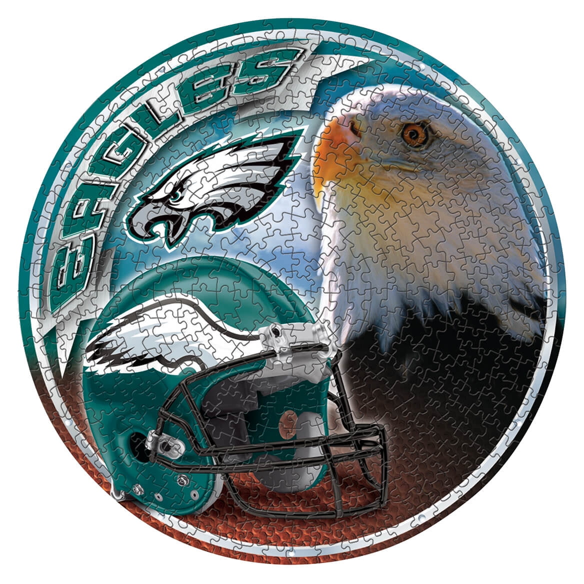 NFL Team Round 500-Pc. Puzzle - Walmart.com