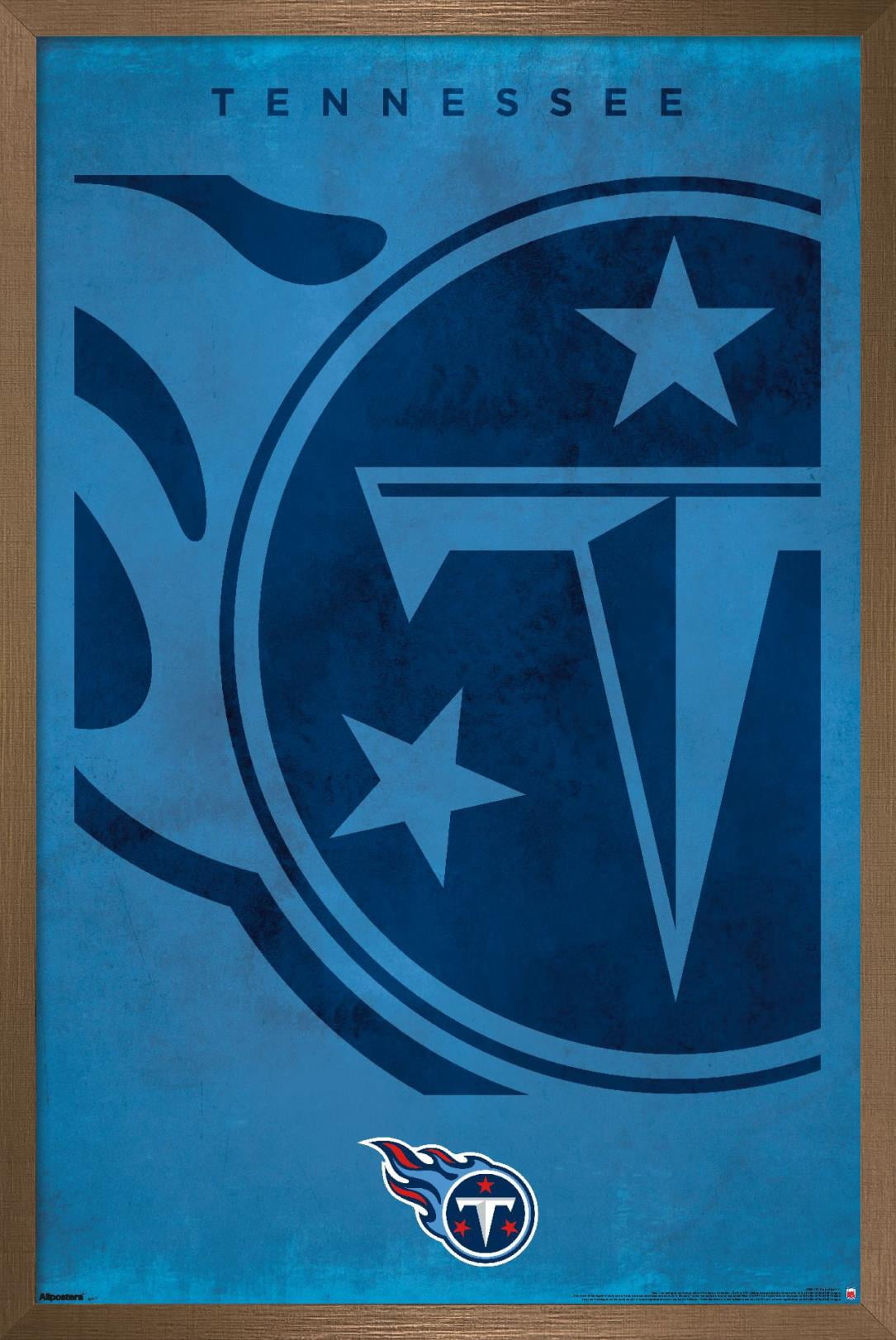 NFL Tennessee Titans - Logo 25 Wall Poster, 22.375" x 34" Framed ...