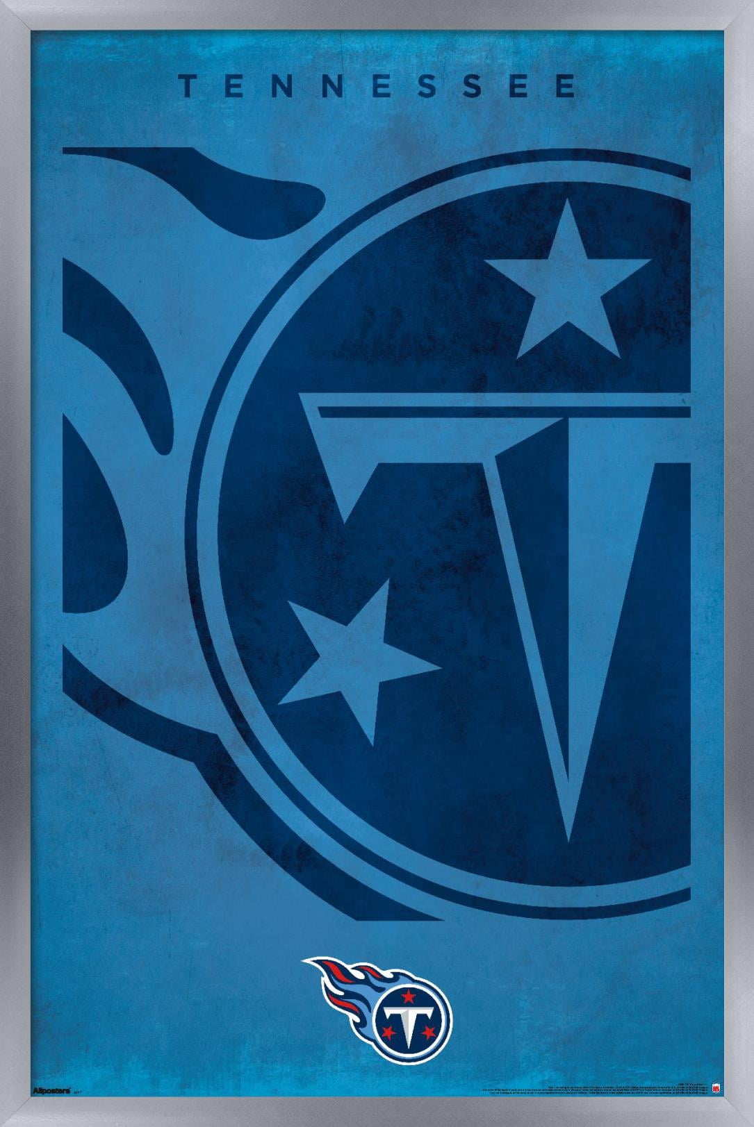 NFL Tennessee Titans - Logo 25 Wall Poster, 22.375" x 34" Framed ...