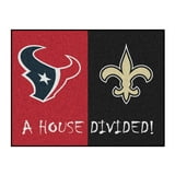 NFL Texans-Saints House Divided Rug 33.75x42.5 - Walmart.com