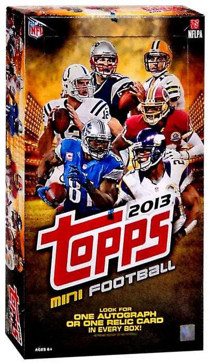 NFL Topps 2013 Mini Football Trading Card HOBBY Box (24 Packs, 1 ...