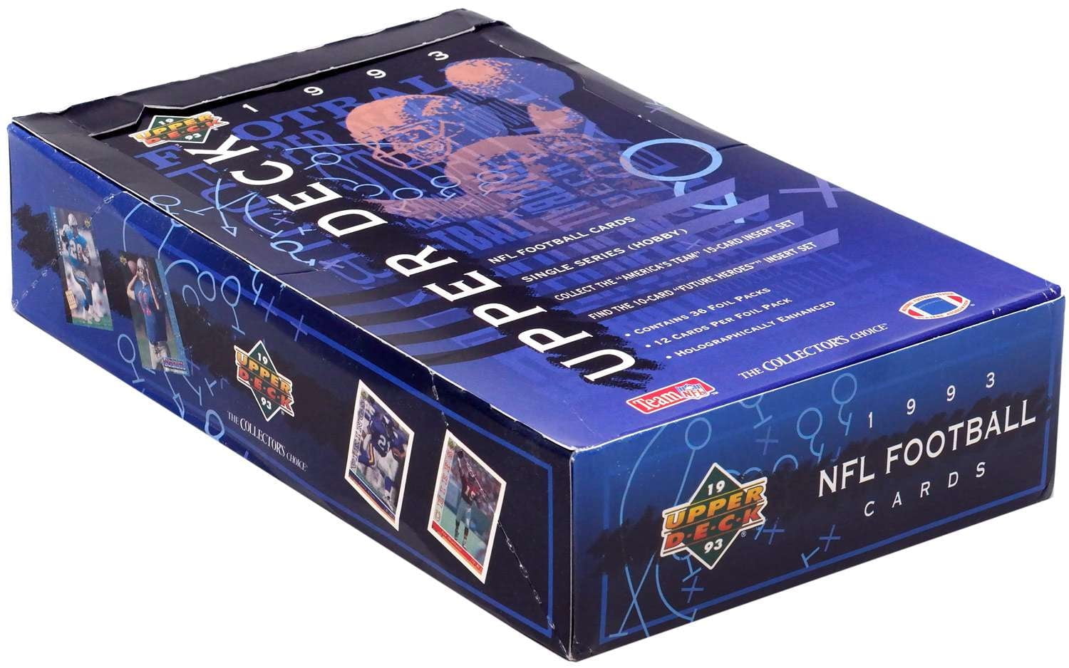 NFL Upper Deck 1993 Football Trading Card HOBBY Box (36 Packs ...