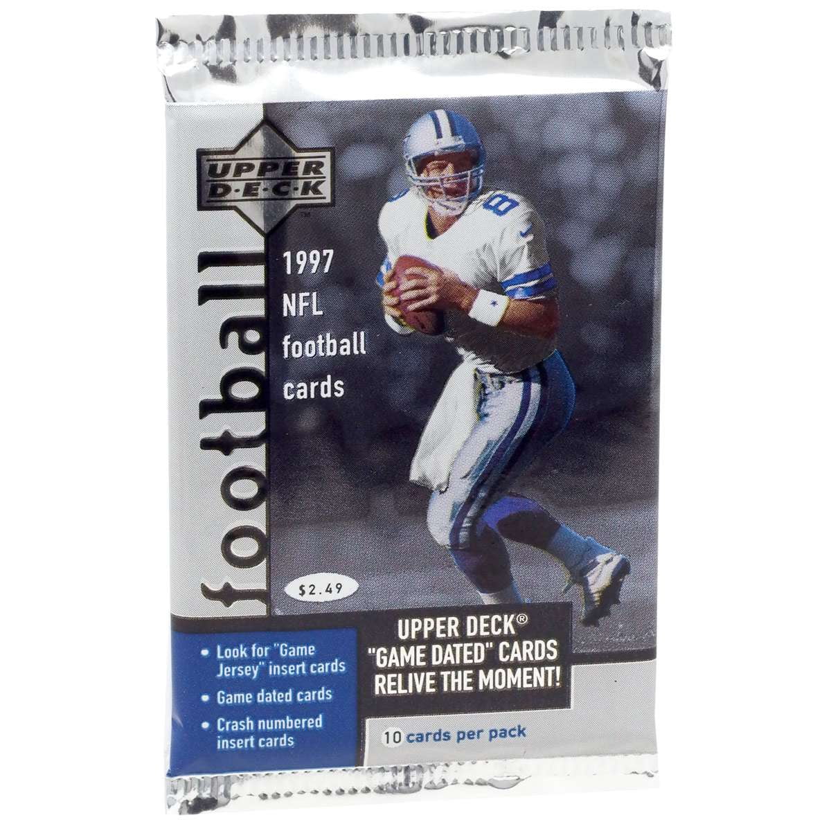 NFL Upper Deck 1997 Football Trading Card HOBBY Pack (10 Card ...
