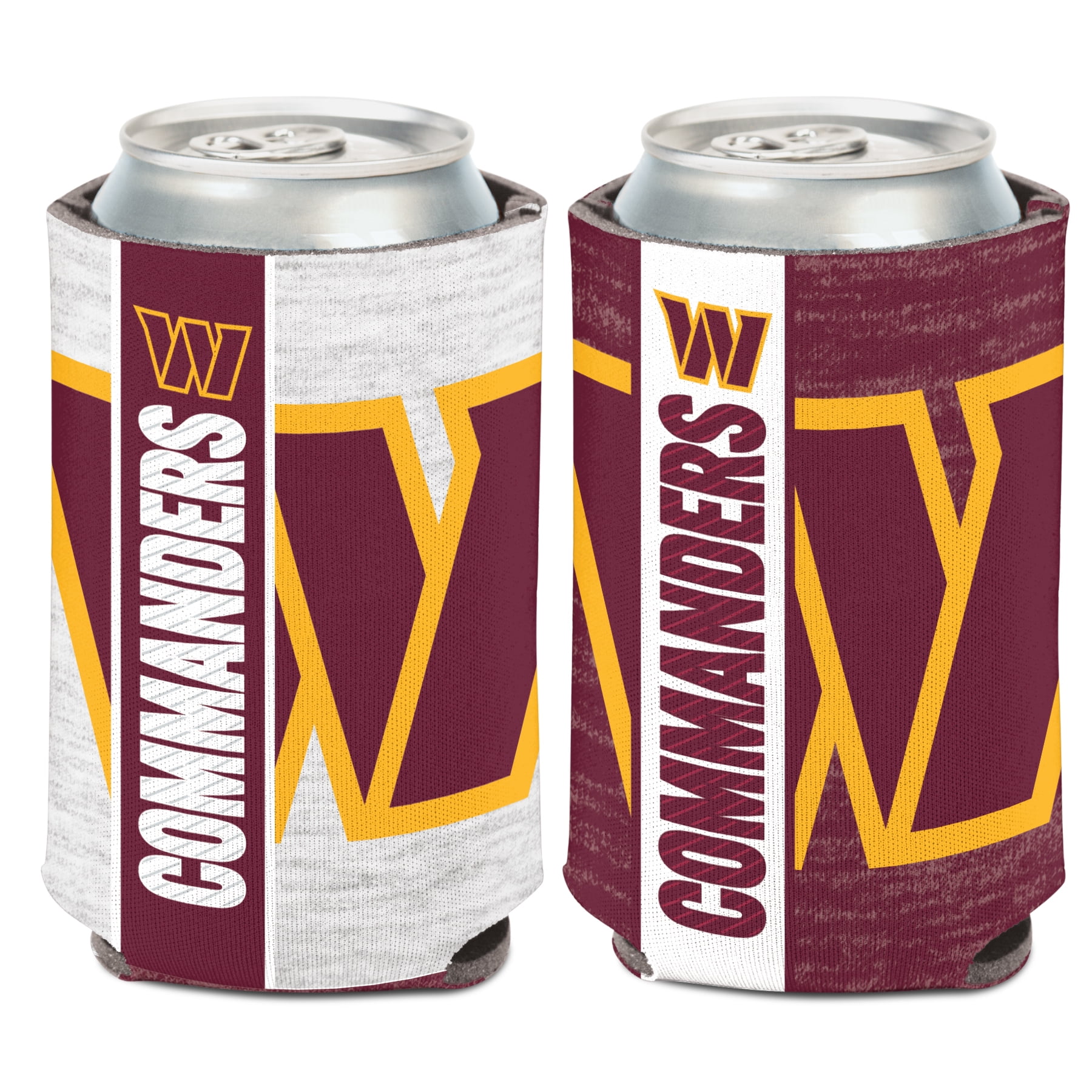 NFL Washington Commander Team Stacked 12oz Can Cooler, Collapsible ...