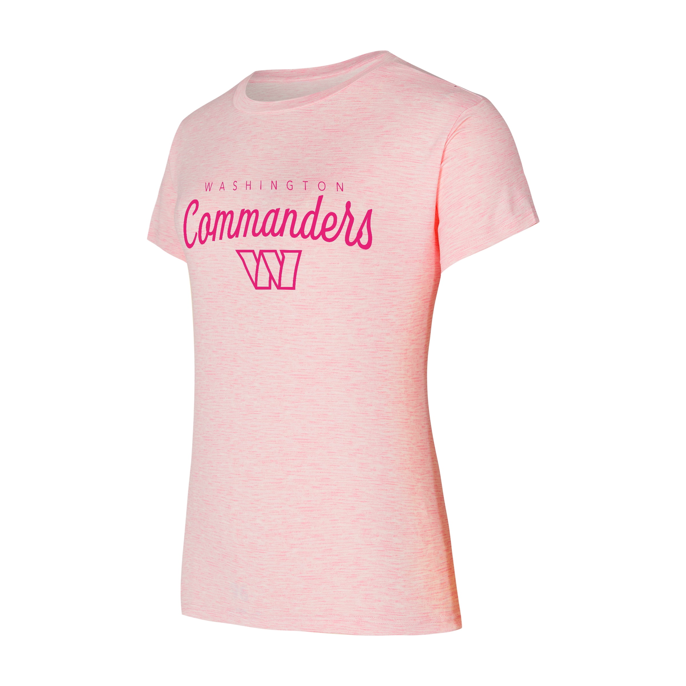 NFL Washington Commander Womens Shimmer Pink T - Walmart.com
