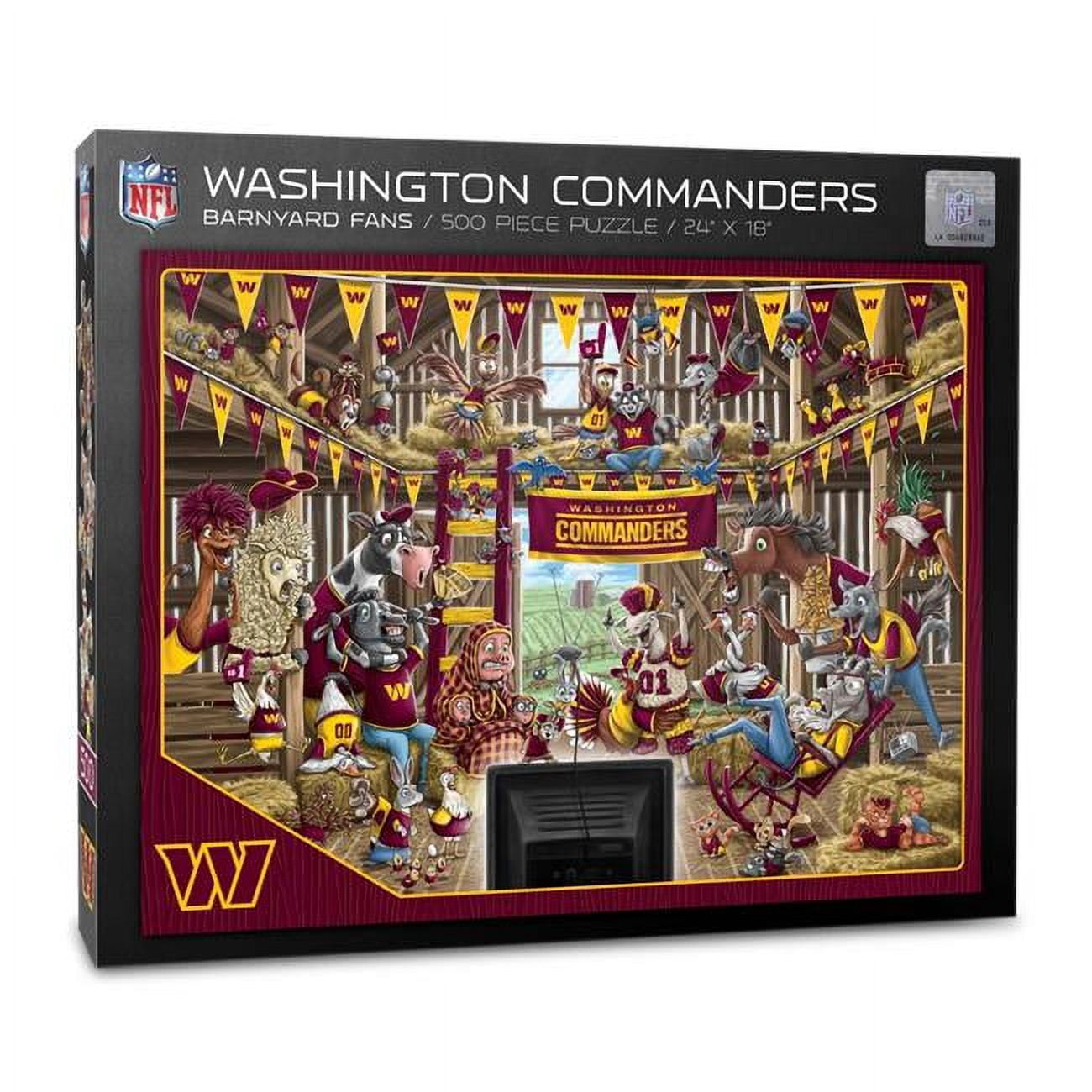 NFL Washington Commanders Game Day at the Zoo Puzzle - 500 Piece ...