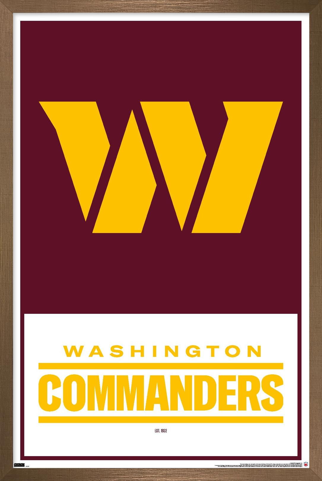 NFL Washington Commanders - Logo 22 Wall Poster, 14.725" x 22.375 ...