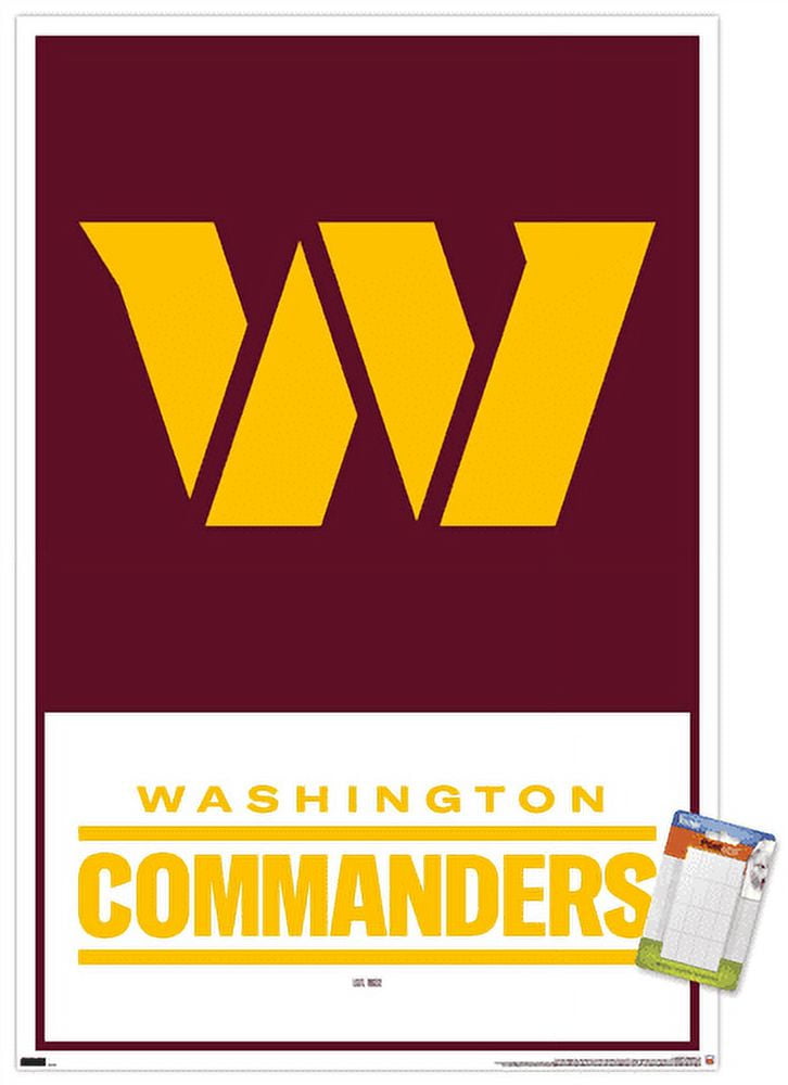 NFL Washington Commanders - Logo 22 Wall Poster, 22.375" x 34 ...