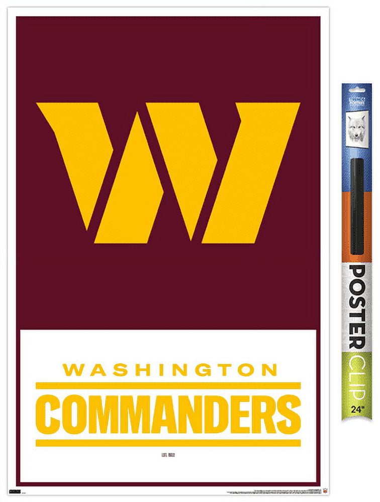 NFL Washington Commanders - Logo 22 Wall Poster, 22.375" x 34 ...