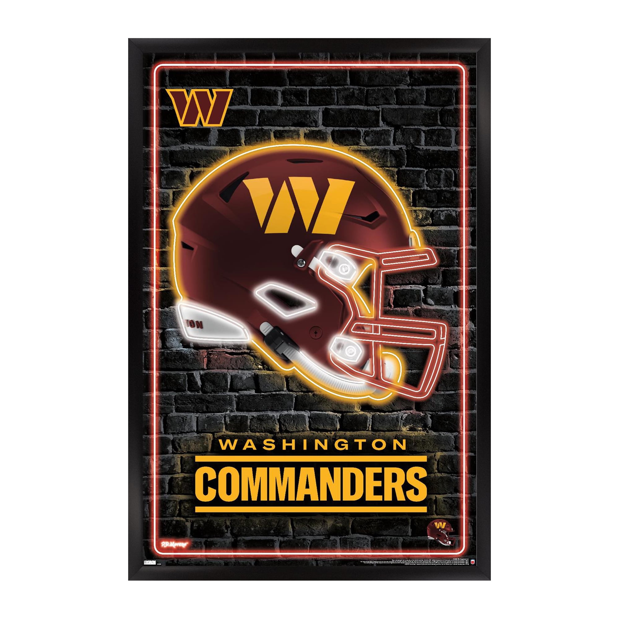 Washington Commanders 22'' x 34'' Framed Team Poster - Walmart.com