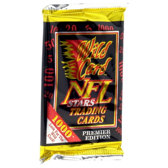 NFL Wild Card Football Premier Edition Trading Card Wax Pack - Walmart.com