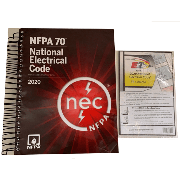 NFPA 70 NEC National Electrical Code 2020 Spiral with EZ Tabs - Walmart ...
