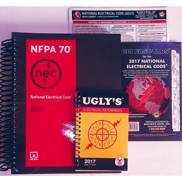 NFPA70 2017 NATIONAL ELECTRICAL CODE & UGLY'S ELECTRICAL 2017 & BBI TAB ...