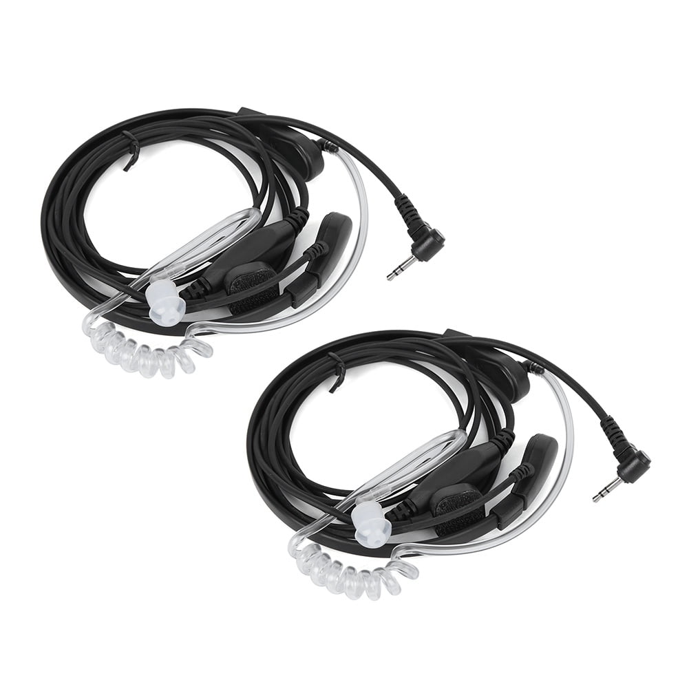 NFTIGB 2.5mm Walkie Talkie Headset with Throat Vibration Microphone and ...