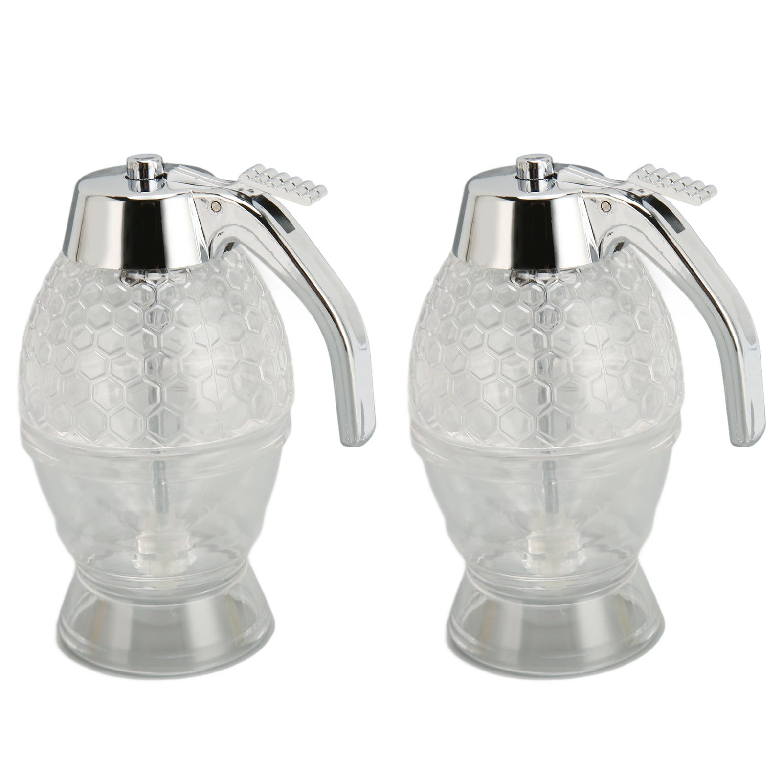 NFTIGB 2 Set Transparent Honey Dispenser Syrup Dispenser Hourglass ...